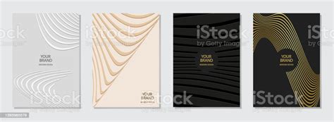 현대적인 기하학적 커버 디자인 곡선 윤곽선 선 줄무늬의 동적 릴리프 3d 패턴 비즈니스 배경을위한 수직 우아한 템플릿 0명에 대한 스톡 벡터 아트 및 기타 이미지 Istock