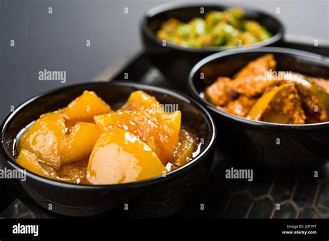 Group Photograph Of Indian Pickles Like Mango Pickle Lemon Pickle And Green Chilli Pickle