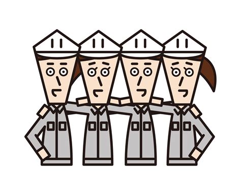 팀워크와 어깨를 나란히 하는 사람들의 일러스트 무료 일러스트 소재집 Kukukeke