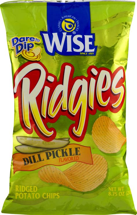 Wise Ridgies Potato Chips Dill Pickle Wise41262278318 Customers
