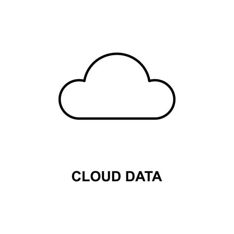 Cloud Data Vector Icon Vector Art At Vecteezy