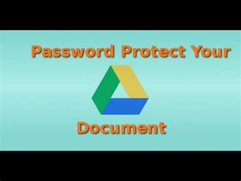 Password Protect Google Drive Folder - How To Discuss