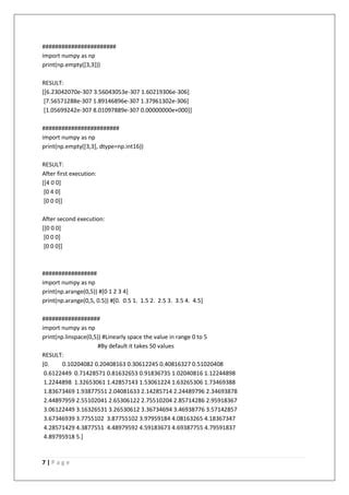 Python Numpy Source Codes PDF