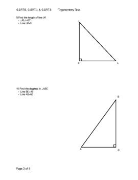 Trig Test By Zac Brown Teachers Pay Teachers