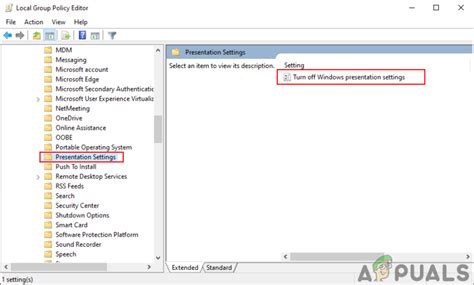 Methods To Enable Disable Presentation Settings In Windows