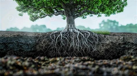 AI Generated Majestic Tree With Exposed Roots 41389000 Stock Photo At Vecteezy