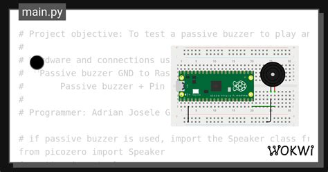 Raspberry Pi Pico Passive Buzzer Picozero Copy Wokwi Esp32 Stm32