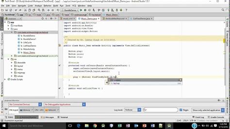 Lesson 31 Android Studio Implement Interface OnClickListener For