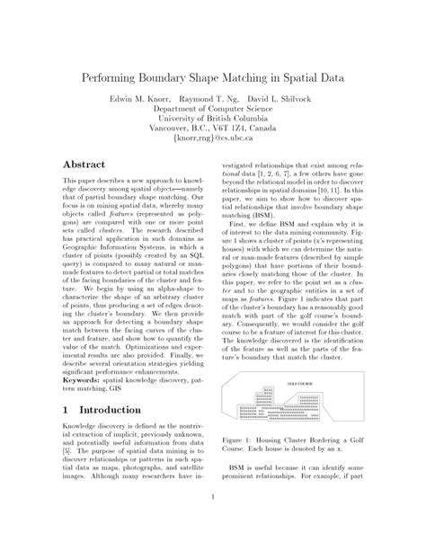 Pdf Performing Boundary Shape Matching In Spatial Data
