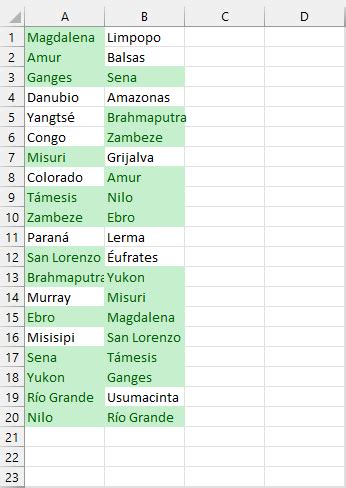 Cómo comparar dos columnas en Excel Excel Total