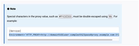 Docker Proxy With Special Chars Doesnt Work As Expected · Issue 18347 · Docker Docs · Github