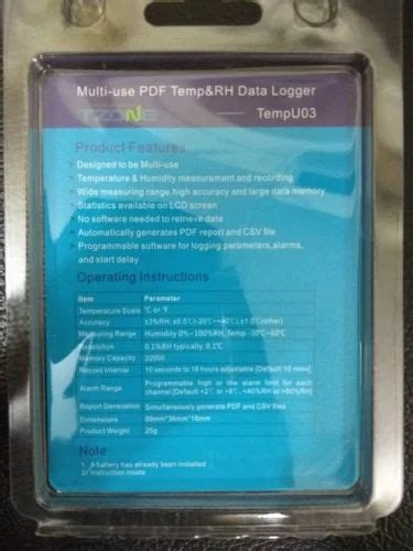 Temperature Multiuse PDF Temp And RH Data Logger For Vaccine Freezer At Rs In Navi Mumbai