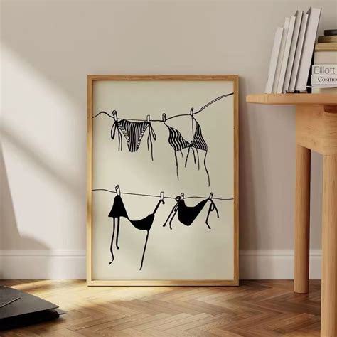 Bikini Poster Minimalist Aesthetic Wall Art Beach Decor The Feelz