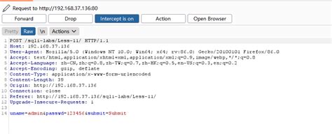 使用 burpsuite 进行post 方式的sql注入 burpsuite post csdn博客