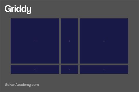 Griddy ابزاری برای آموزش کار با پراپرتی‌های Css Grid