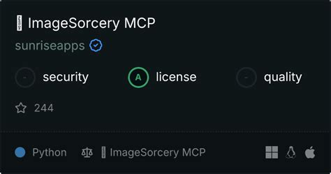 Mseep Imagesorcery Mcp 0115 On Pypi Security