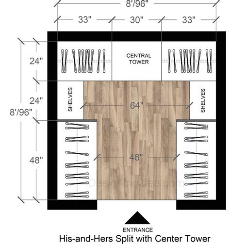 8x8 Walk In Closet Layouts For Organized Living
