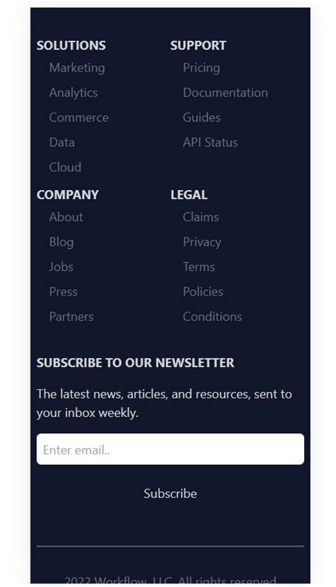 Build Footer With Tailwind Css And React Icons And React By R Dev Medium