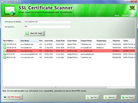 SSL Certificate Scanner Download Review