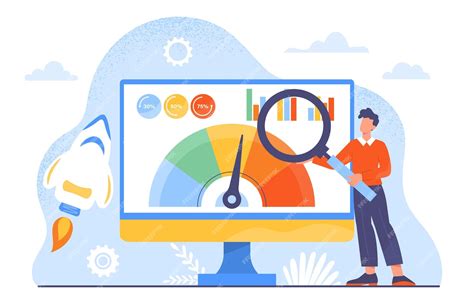 Premium Vector Online Optimization Concept Man With Magnifyning Glass