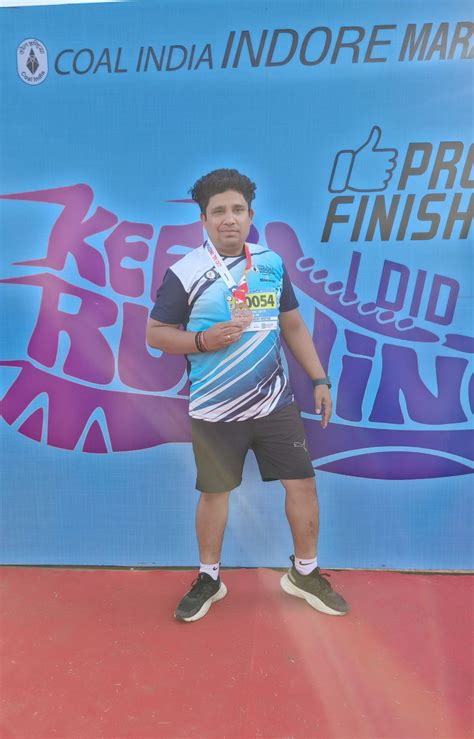 Deepak Gupta On Linkedin Today I Completed My Indore Marathon Enjoying