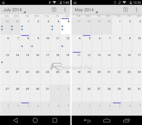 Android L Preview Vs Android Kitkat Visual Comparison Screenshots