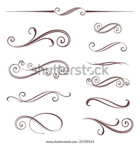 Vectorized Scroll Design Elements Can Be Stock Vector Royalty Free Shutterstock