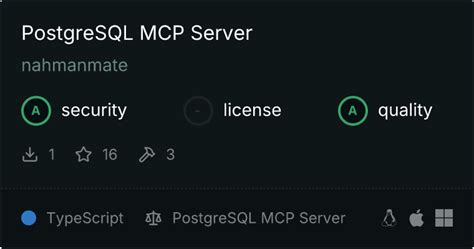Github Nahmanmatepostgresql Mcp Server
