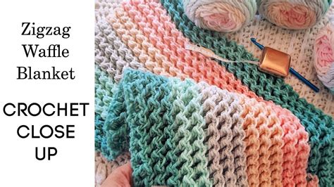 Waffle Weave Blanket Crochet Pattern Waffle Stitch Crochet Blanket