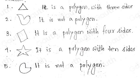 Solved A Determine Whether Each Of The Following Is A Polygon Or Not