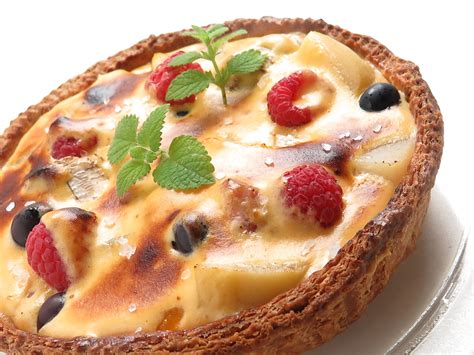 무료 이미지 산딸기 과일 단 여름 요리 생기게 하다 블루 베리 바나나 배 디저트 맛있는 케이크 파이 생과자 민트 설탕 망고 복숭아 타르트