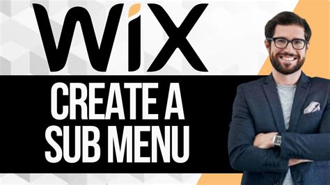 how to create sub menu in wix youtube