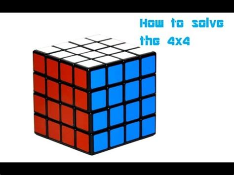 How To Solve The 4x4 Tutorial YouTube