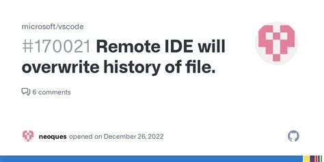 remote ide will overwrite history of file · issue 170021 · microsoft
