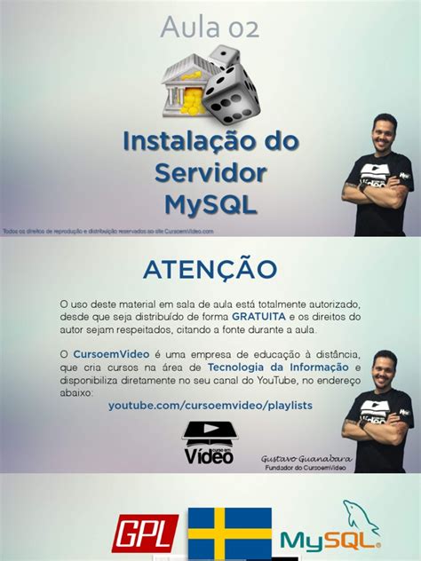 Mysql Gustavo Guanabara Pdf Pdf Youtube Dados De Computador