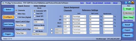 Qspi Electrical Validation And Protocol Decode Software