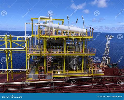 Offshore Crude Oil Process Module Editorial Photo CartoonDealer