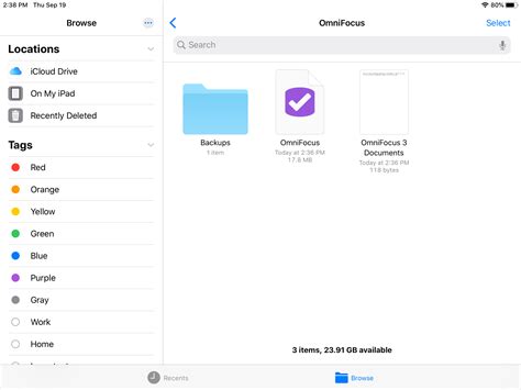 accessing the omnifocus database file on ios support the omni group