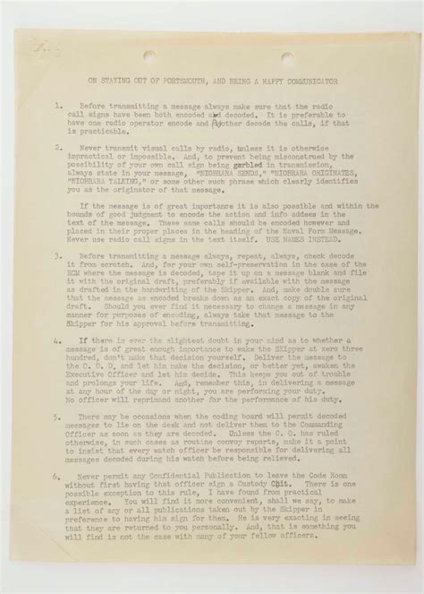 Lot World War Ii Navy Codebreakers Group 23