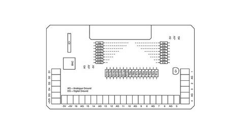 ADC 20 24 TERMINAL BOARD Pico Technology Skruvplint för ADC20 24 ADC 20 ADC 24 Series Data