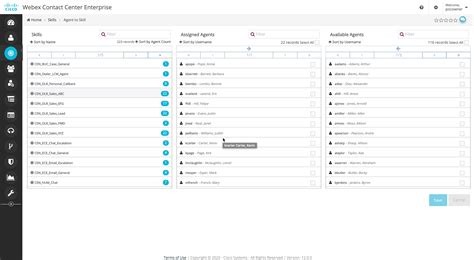 assign or un assign agents for a skill from the skills page