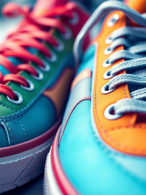 Colorful Sneakers Featuring Bright And Vibrant Designs For Trendy