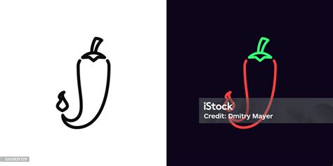 편집 가능한 획으로 핫 페퍼 아이콘의 윤곽선을 그립니다 불이 거의 없는 고추 매운 음식 할라피뇨 고추 매운 맛 매운 부엌 파프리카 향신료 칠리 소스 불 맛 벡터 아이콘 고추