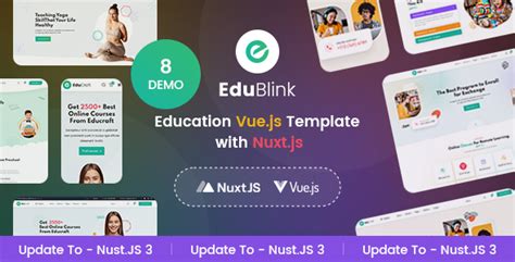 Edublink Education Vuejs Template With Nuxtjs By Devsblink Themeforest