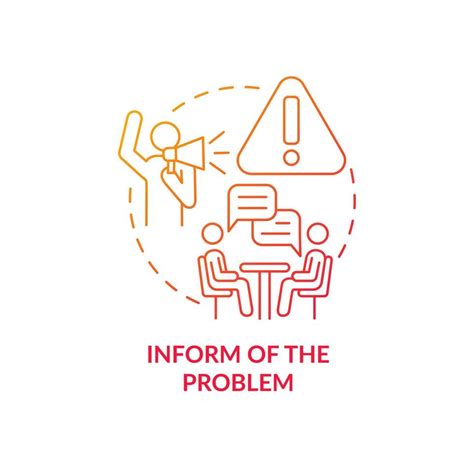 Informing About Problem Concept Icon Racism At Work Abstract Idea Thin