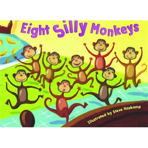 Bendon Publishing Eight Silly Monkeys Mini Board Book By Steve Haskamp