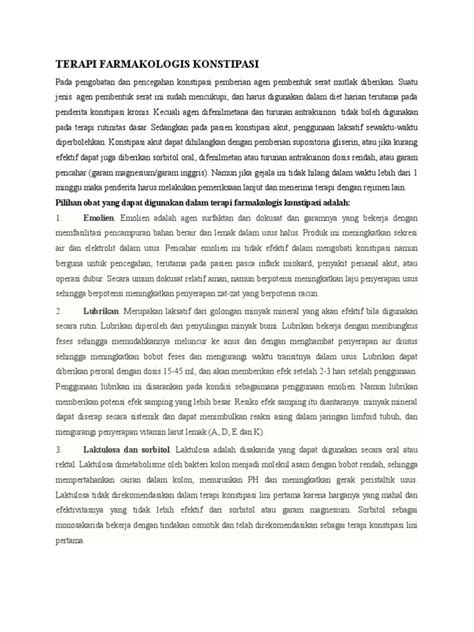 Terapi Farmakologi Konstipasi Pdf