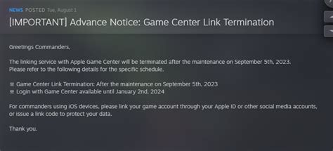 Ios Users Game Center Link Termination What And How Does This Impact The Way To Get Into The