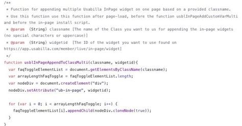 in page widgets getfeedback help