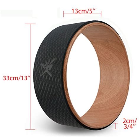 Risefit Dharma Yoga Prop Wheel for Yoga Poses, Wood | Pricepulse